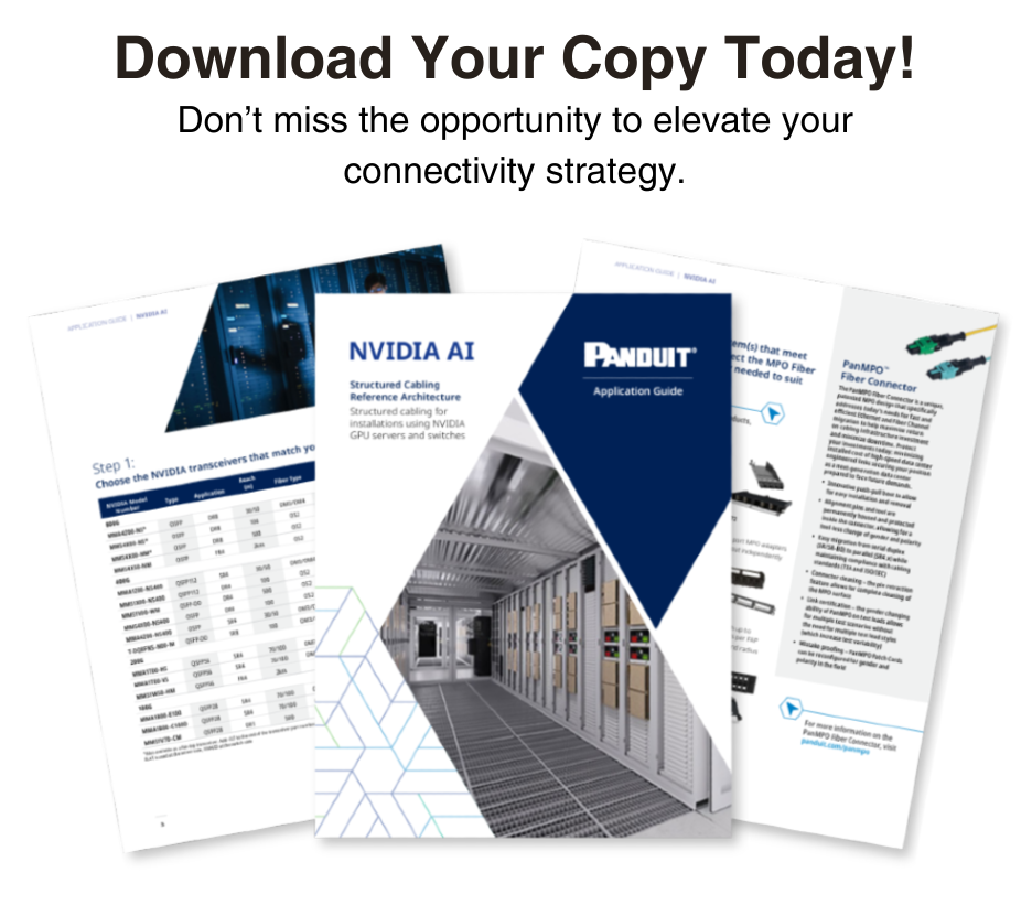 Panduit APAC: Download NVIDIA AI Structured Cabling Reference Architecture